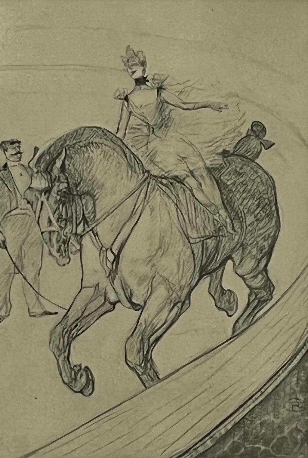 "Bareback Rider", Henri de Toulouse-Lautrec circus drawing, Fine ...